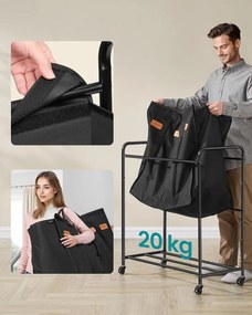 Koš na prádlo Landy 200 l černý