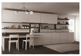 Stropní svítidlo Edison 3, chromové tělo svítidla