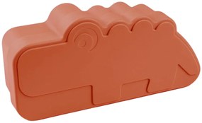 Oranžový plastový svačinový box Done by Deer Croco