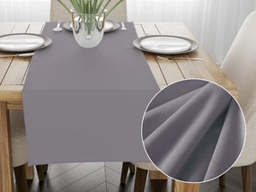 Biante Sametový běhoun na stůl Velvet Premium SVP-013 Šedý 35x160 cm