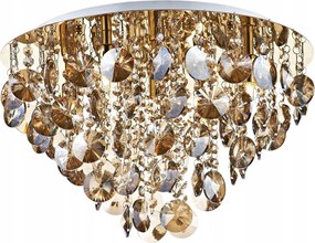Stropní lampa glamour Jester JES5440 crystals jantarová
