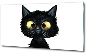 Wallmuralia Foto obraz skleněný horizontální Ilustrace kočky 100x50