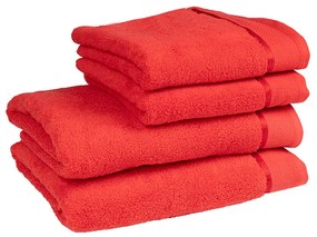 Tegatex Bavlněný ručník / osuška z mikro bavlny- červená Velikost: 70*140 cm
