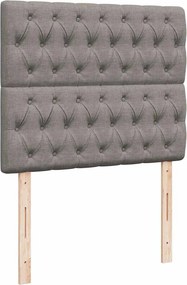 Box spring postel s matrací taupe 120x200 cm textil 3292034