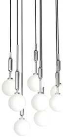 Designový lustr Ero 13 chrom