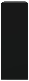 Botník černý 80 x 34 x 96,5 cm kompozitní dřevo - Default Title