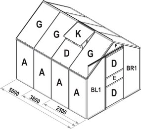 LANIT PLAST, s.r.o. náhradní prosklení pro skleník VITAVIA TARGET 2500 PC 4 mm LG2532
