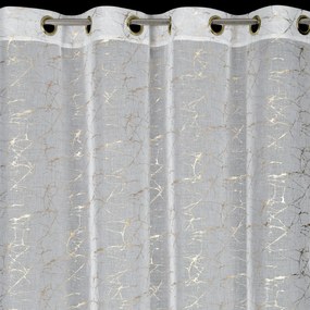 ZÁCLONA NA KROUŽČÍCH REVA1 140X250 CM VZOROVANÁ