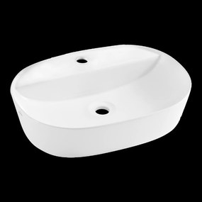 Invena Halia, umyvadlo na desku 500x380x120 mm, bílá lesklá, INV-CE-18-001-C