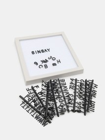 Sinsay - Tabule s vyměnitelnými písmeny - béžová