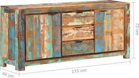 vidaXL Příborník 175 x 40 x 75 cm masivní recyklované dřevo [320396]