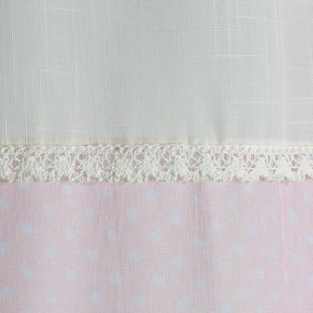 ZÁVĚS NA KROUŽCÍCH FLAMINGO 140X250 CM RŮŽOVÁ