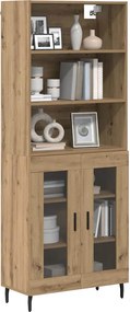 Vysoký bufet 2 ks Artisanový dub 69,5 x 32,5 x 180 cm 3403178
