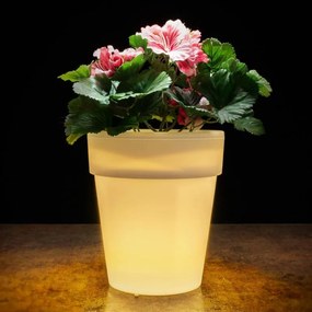 Garthen Solární ozdobný květináč - 3 LED, teple bílá