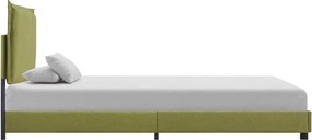 Rám postele zelený textil 90 x 200 cm 280996