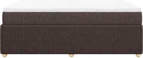 Box spring postel s matrací tmavě hnědá 140x190 cm textil 3285570