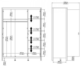 Tvilum Skříň Real 3d bílá