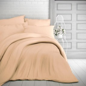 Kvalitex Ložní povlečení atlas grádl 140x200, 70x90cm meruňkové Hotelový uzávěr - kapsa