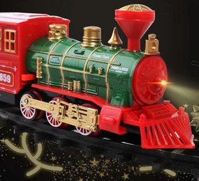 Christmas Train Set Elektrická Hračka Se Zvukovým Světlem Pro Děti