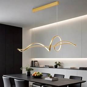 Brilagi - LED Stmív. lustr na lanku SIGNATURE LED/55W/230V 120x23 cm zlatá + DO