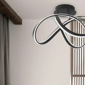 Stropní svítidlo LED se stmíváním Truno 52 černé