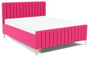 Eka Čalouněná postel SUTRA+ 160x200 cm Barva látky Trinity: (2310) Růžová, Úložný prostor: S dřevěným rámem úložného prostoru