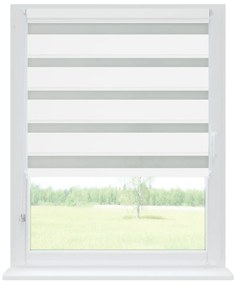 Dekodum Zatemňovací roleta den a noc Bílá 68x220 cm