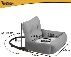 Autosedačka pro psy S 44x35x30cm Purlov