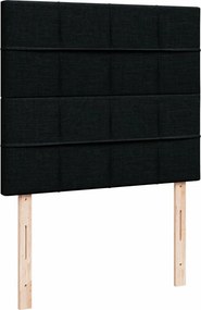 Box spring postel s matrací černá 120x200 cm textil 3291637