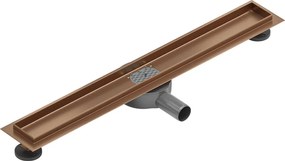 Mexen Flat 360°, tělo žlabu 50 cm, měděná matná, 1C40050