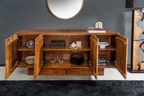 Invicta Mangová komoda ART DECO tmavě hnědá 170 cm 46802