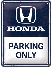Plechová cedule Honda - Parking Only