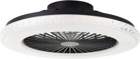 Brilliant G60040/06  Stmívatelné LED svítidlo BADRIA &amp; reverzní VENTILÁTOR + funkce LED