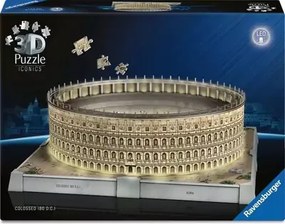 Ravensburger 3D Puzzle Iconics: Koloseum (Noční edice) / 216 dílků / o