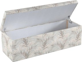 Čalouněná skříň barva béžová látka vzorované