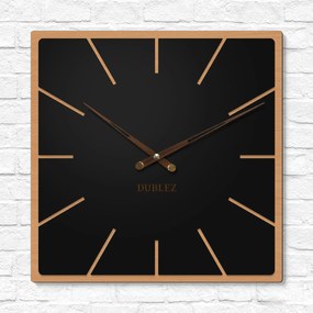 DUBLEZ | Designové dřevěné hodiny - Noir