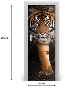 Fototapeta samolepící na dveře tygr 75x205 cm