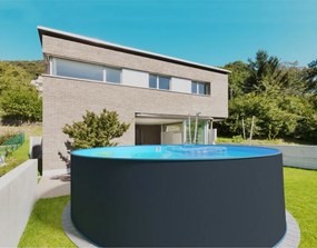 Bazén Planet Pool ANTRAZIT/Blue – samotný bazén 450x122 cm - Planet Pool
