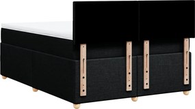 Box spring postel s matrací černá 140 x 190 cm textil 3286670