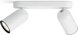 Philips Pongee bílá / Bodové svítidlo / 2x GU10 / 5,5W / bez zdroje /