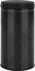 Odpadkový koš s automatickým senzorem 60 l uhlíková ocel černý 322701