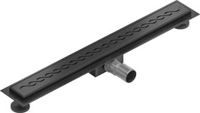 Sprchový žlab MEXEN WAVE BLACK - černý