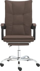 vidaXL Polohovací kancelářská židle umělá kůže [349754] Barva: Černá