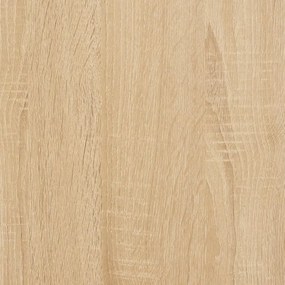 Petromila Knihovna se 4 policemi dub sonoma 76x32x123 cm kompozitní dřevo