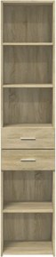 Skříň highboard dub sonoma 40 x 42,5 x 185 cm kompozitní dřevo 3281443