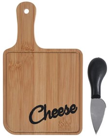 Sada na krájení sýrů Cheese, bambus, 20x12 cm