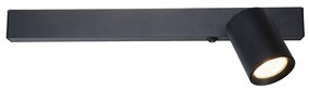 Nástěnné svítidlo Magnet Right, 1x černé kovové stínítko + 1x LED 5W, b