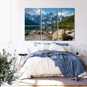 Vícedílný obraz Morskie Oko V Tatrách 3D Nedostatek Nedostatek Plátno Canvas 150x100