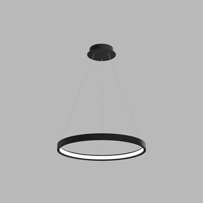 Minimalistické závěsné kružnicové svítidlo Ciro  Minimalistické závěsné kružnicové svítidlo Ciro Barva: Černá, Průměr: 600 mm, Stmívání: Stmívatelné…