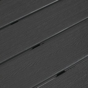 Zahradní sestava AZS-B1656 GREY, polywood, šedá (156 x 78) cm